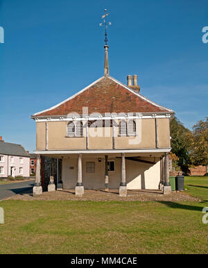 New Buckenham, Medieval Market Hall, Norfolk, East Anglia Stock Photo ...