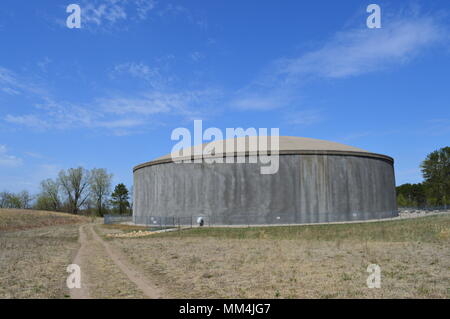 Water reservoir building in the country Stock Photo - Alamy