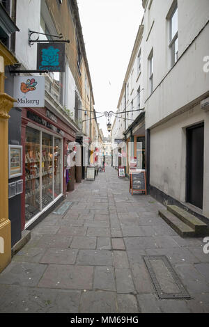 BATH, United Kingdom — Small Union Flag pennants are draped over a ...