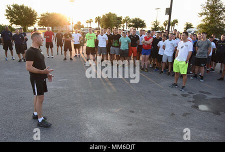 Capt. Gary Baxter, Keesler Marine Detachment commanding officer ...