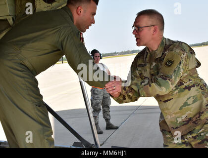 Florida Army National Guard Colonel Tad Warfel, commander of the ...