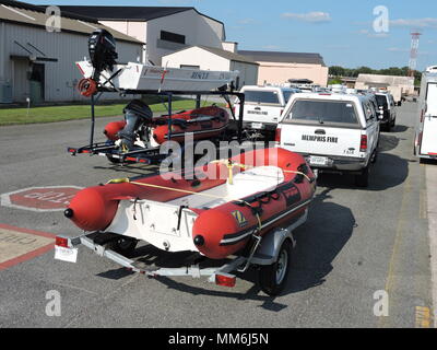 FEMA Urban Search and Rescue teams search house to house for Stock ...