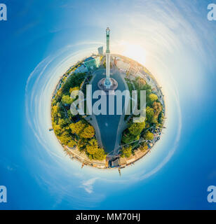 Riga Old Town Aerial drone top view Stock Photo - Alamy