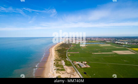 Aerial view of Calais city and harbor, France Stock Photo - Alamy
