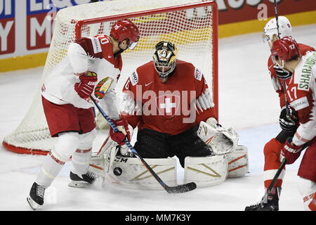 Kodan, Denmark. 09th May, 2018. The Hotel Crowne Plaza, left, and Royal ...