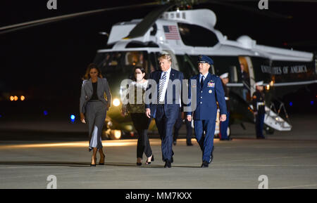U.S. Air Force Col. Lisa Mabbutt, left, 633d Mission Support Group ...