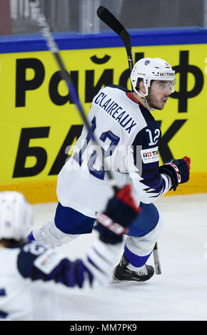 Kodan, Denmark. 10th May, 2018. Players of Czech national team hear ...