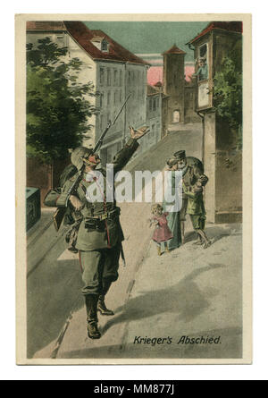 The Recruit's Departure - Off to War Stock Photo - Alamy