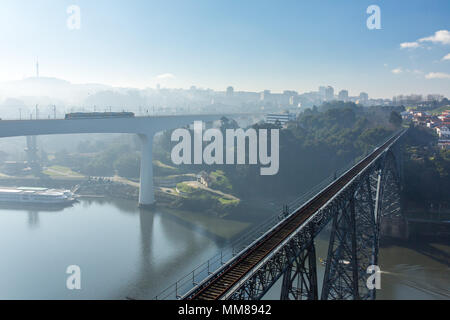 Ponte de Dona Maria Pia - railway bridge over the Douro River in ...