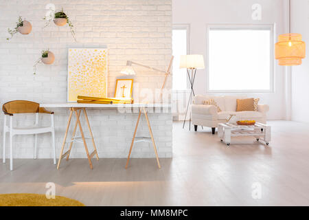Interior of stylish living room Stock Photo - Alamy