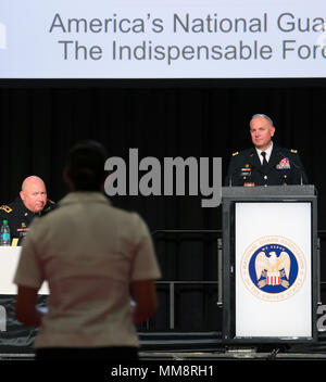 Lt. Gen. Timothy Kadavy addresses National Guard Soldiers at the 139th ...
