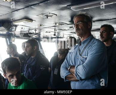 ARABIAN GULF (Sept. 13, 2017) U.S. Navy Lt. Cmdr. Michael Riley, a ...
