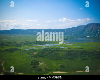 Panorama view to Caldera of Uzon Volcano at Kamchatka, Russia Stock ...