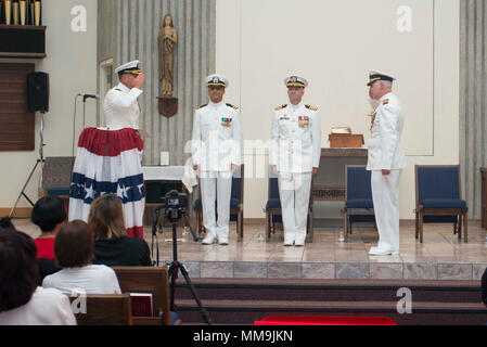 Cmdr. Jared Wyrick, commanding officer of the Ohio-class ballistic ...