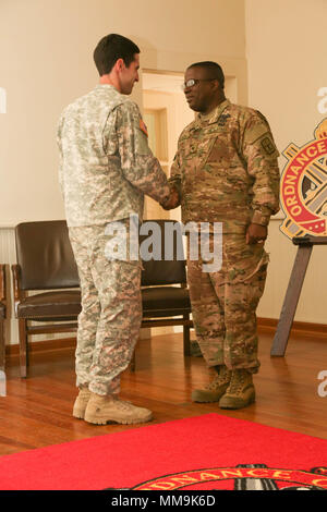 The 40th Chief of Ordnance, Brig. Gen. David Wilson, gives a speech to ...