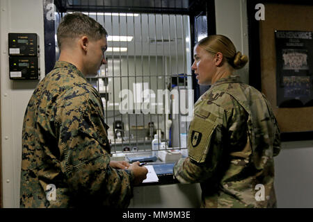 Soldiers assigned to the 602nd Area Support Medical Company, 261st ...