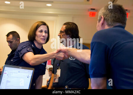 Capt. Megan Dean, commander of Coast Guard Sector Miami, meets the Lt ...