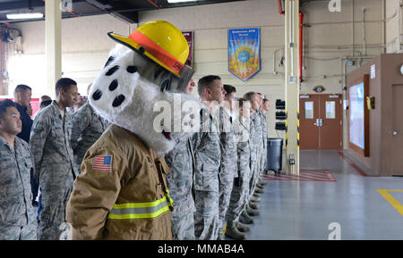 Brig. Gen. Cox signs off for Fire Safety Week. The ceremony was held at ...