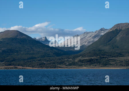 South America, Beagle Channel, 150 mile long waterway acting as the ...