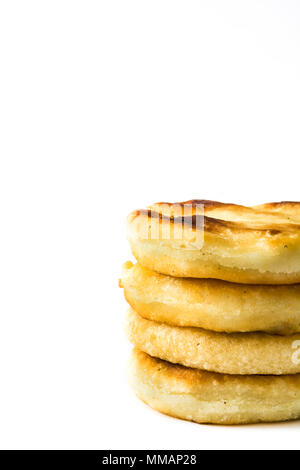 Arepas isolated on white background. Venezuelan typical food Stock ...