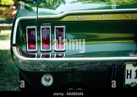 Ford Mustang vintage classic car, illustration Stock Photo - Alamy