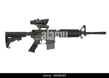 special forces rifle M4 isolated on a white background. special forces ...
