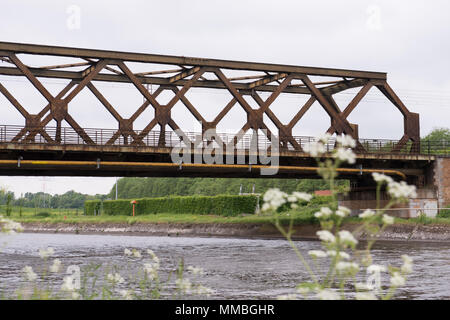 Nimy Bridge at Mons, Belgium at which Private Sidney Godley VC won the ...