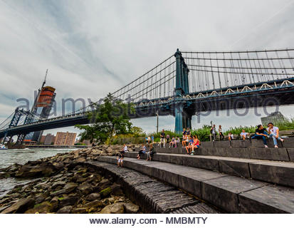 DUMBO (Down Under Manhattan Bridge Overpass) neighborhood in Brooklyn ...