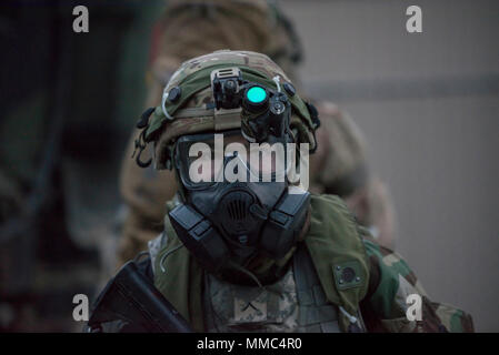 Republic of Korea (ROK) soldiers move in single file toward Korea's ...