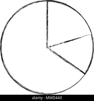 grunge circle statistics graphic diagram data vector illustration Stock ...