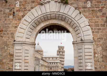 Porta Santa Maria Pisa Stock Photo - Alamy