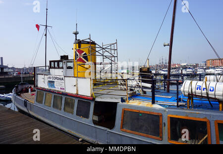Historic WW2 Dunkirk Rescue Boat in Hartlepool Marina for Restoration ...