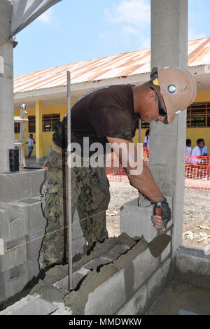 TIMOR LESTE Primary school classroom located in tent, Metinaro ...
