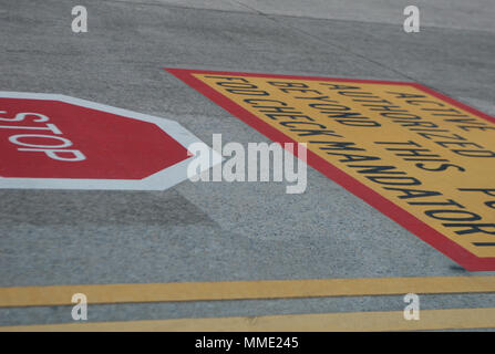 FOD Check warning on tarmac during the annual Foreign Object Debris ...