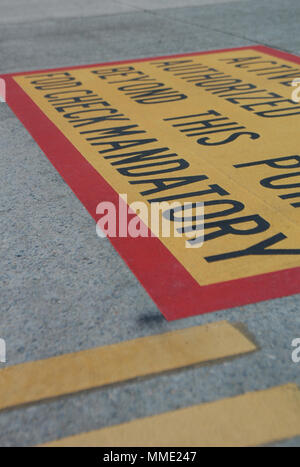 FOD Check warning on tarmac during the annual Foreign Object Debris ...