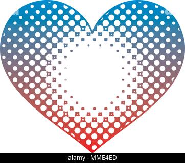 doodle heart with points design symbol of love Stock Vector Image & Art ...