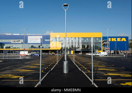 The exterior of IKEA's 21st UK store in Exeter, Devon Stock Photo - Alamy