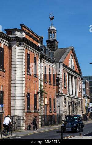 A view of the historic Haggerston Baths building, located on Whiston ...