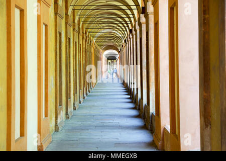 Bologna, Italy. Famous San Luca's portico (porch): the longest portico ...