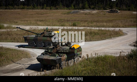 An armored vehicle developed by French company Arquus, at Eurosatory ...