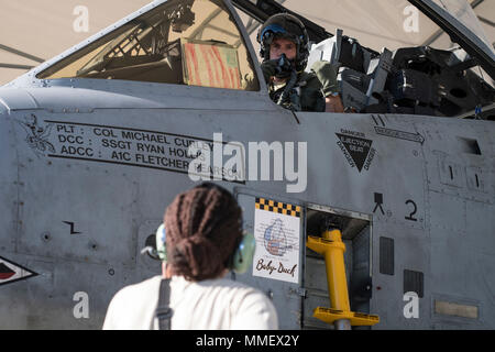 Airman 1st Class Tori Payne, 74th Aircraft Maintenance Unit crew chief ...
