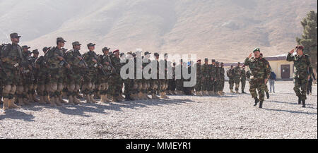Afghan National Army Special Forces soldiers return from a combat Stock ...