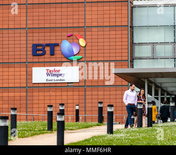 BT Building and offices signage in Brentwood Essex Stock Photo - Alamy