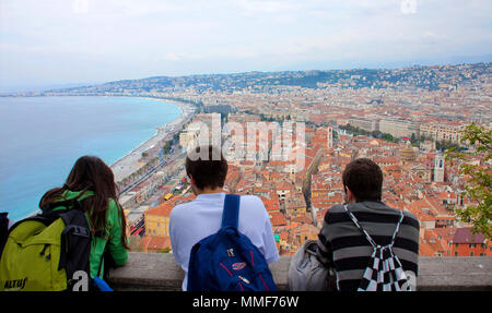 La Tour Bellanda, observation deck with nice view on city and beach of ...