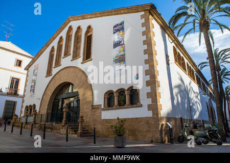 XABIA, SPAIN - APRIL 11TH 2018: One of the streets in the old town of ...