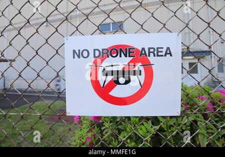 prohibited area no drone sign Stock Photo - Alamy