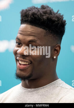 Davie, Florida, USA. 11th May, 2018. Miami Dolphins linebacker Quentin ...