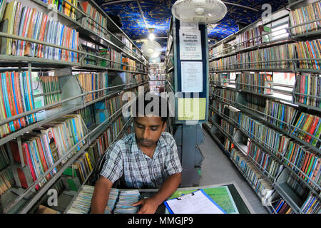 Mobile library of Bishwo Shahitto Kendro, running to facilitate the ...