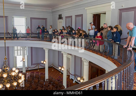 House of Representatives Chamber at Alabama State Capitol Stock Photo ...
