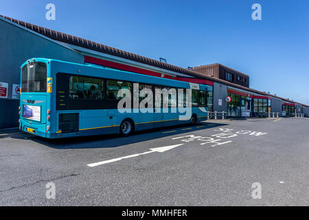 Pontefract bus station Stock Photo - Alamy